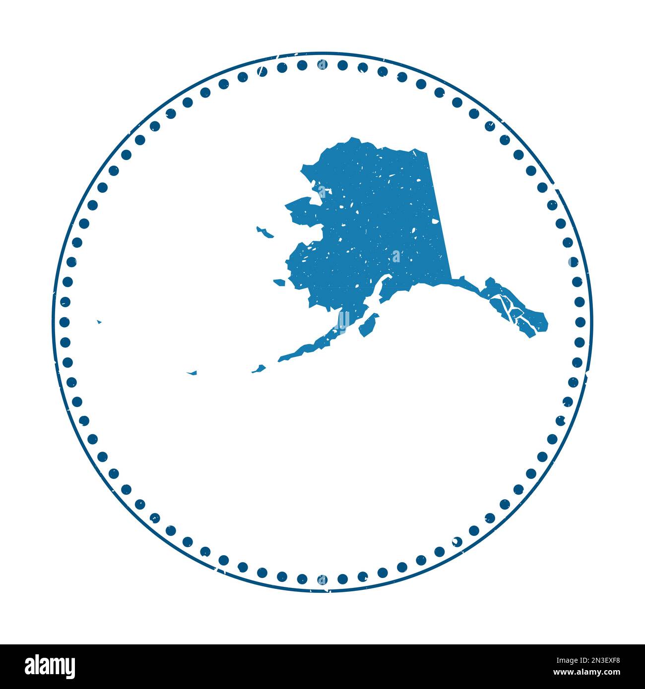 Alaska map postcard Stock Vector Images - Alamy