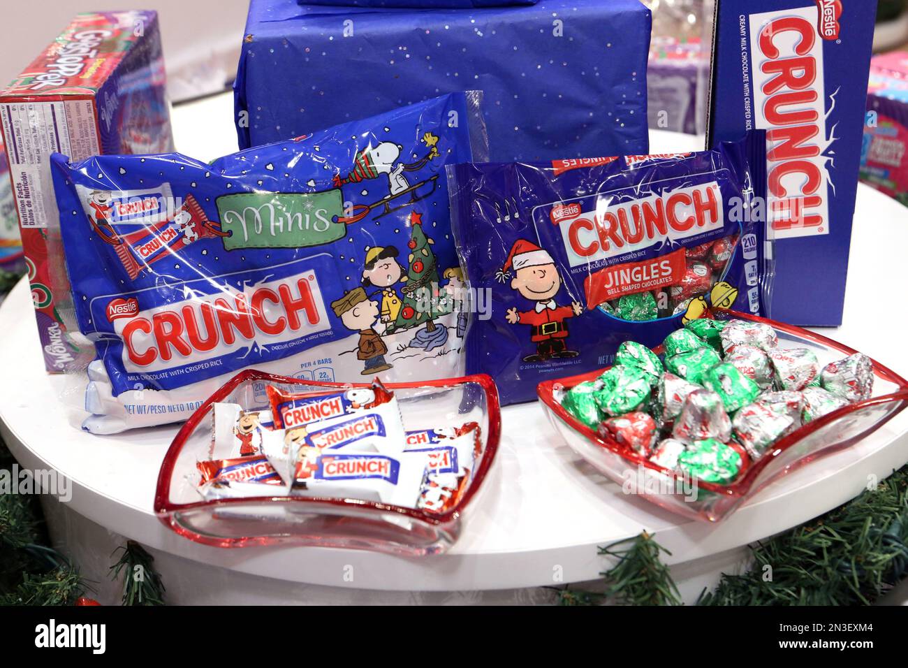 NESTLE CRUNCH candy is seen at the NESTLE CRUNCH PEANUTS launch at IT ...