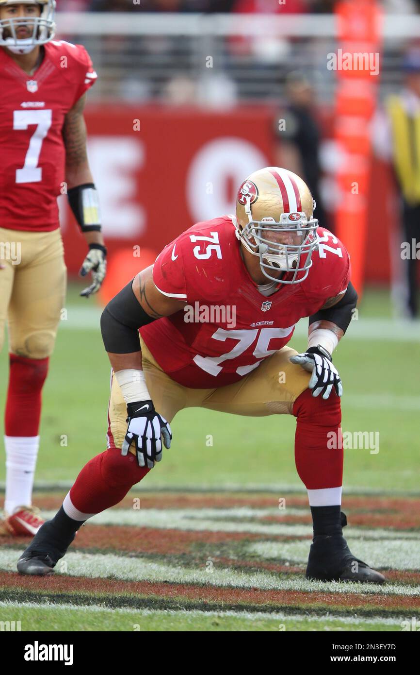 San Francisco 49ers Right Guard Alex Boone (75) in action during the ...
