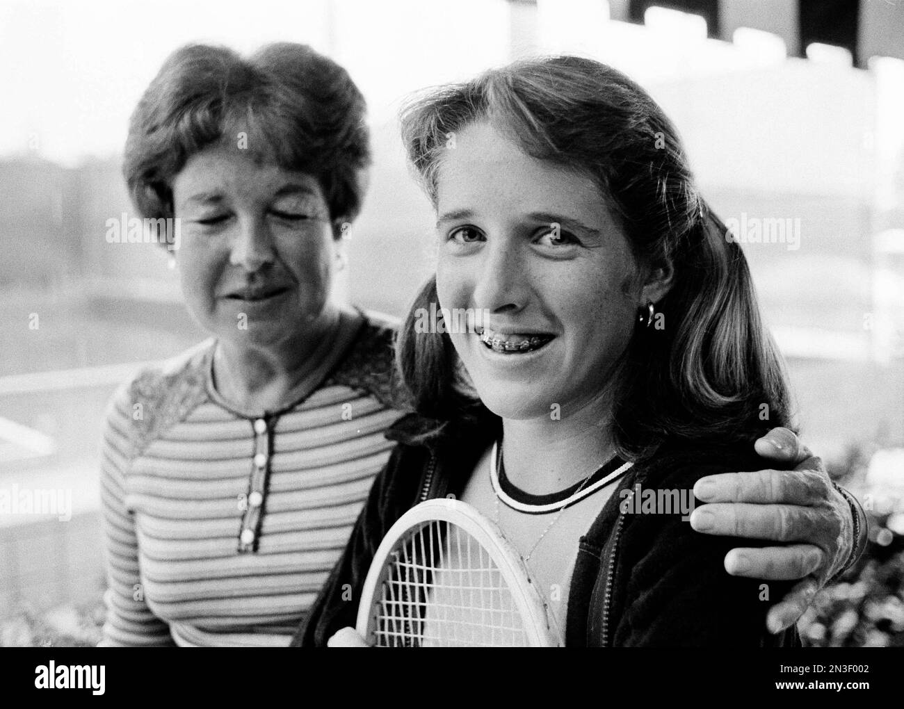 Tennis star Tracy Austin with her mother in Los Angeles on Feb. 9, 1978 ...