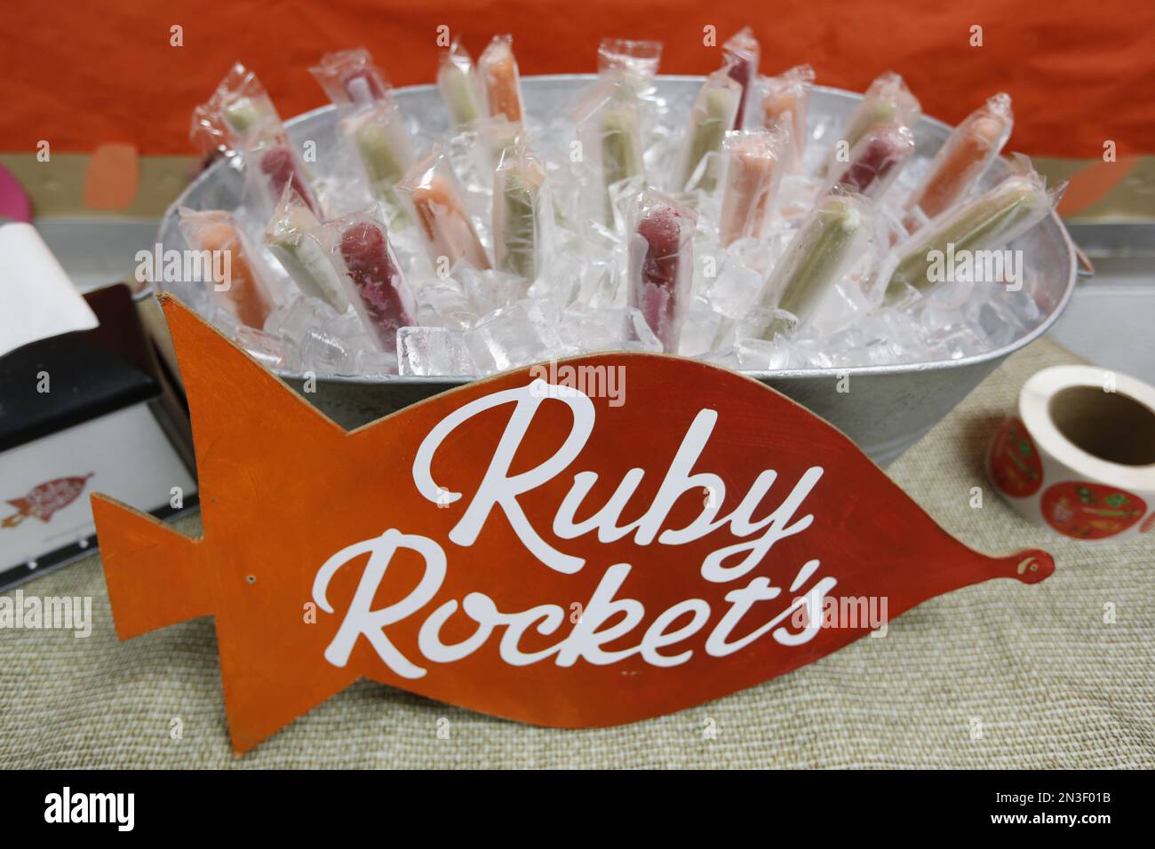 Ruby Rocket's display during Ruby Rocket's sponsored #GivingTuesday ...