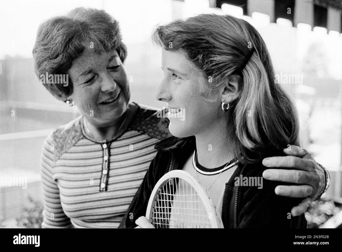Tennis star Tracy Austin with her mother in Los Angeles on Feb. 9, 1978 ...