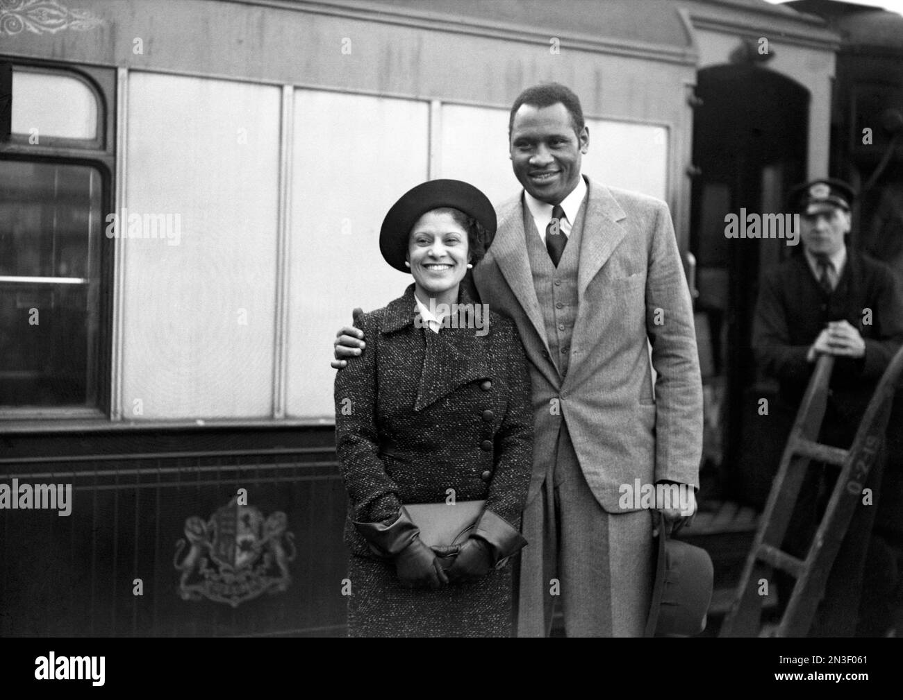 Paul Robeson With His Wife