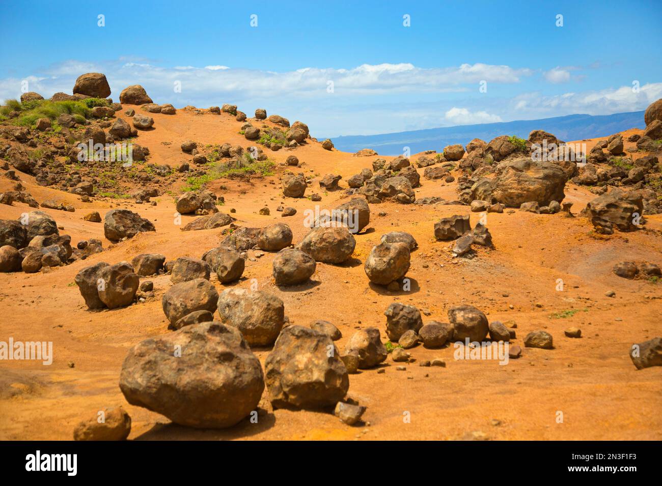 Keahiakawelo, also known as Garden of the Gods, Lanai, Hawaii Stock ...