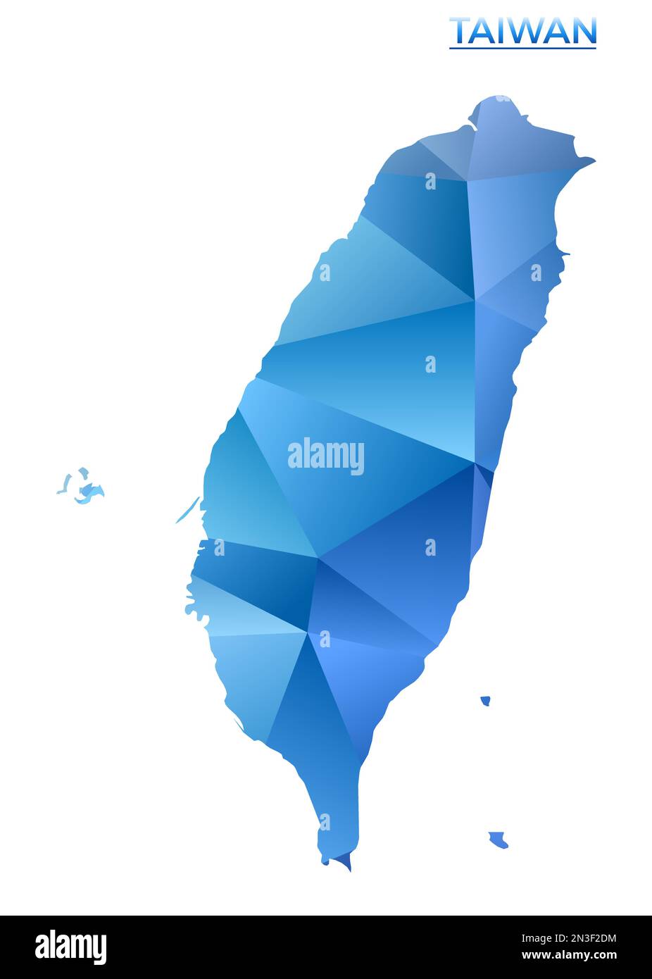 Taiwan vector outline map hi-res stock photography and images - Alamy