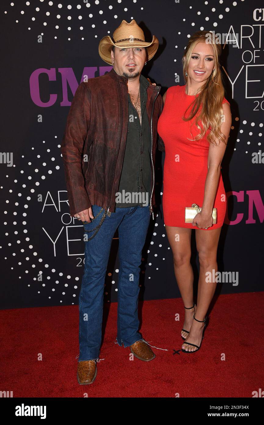 Jason Aldean and Brittany Kerr arrive at CMT Artists Of The Year at ...