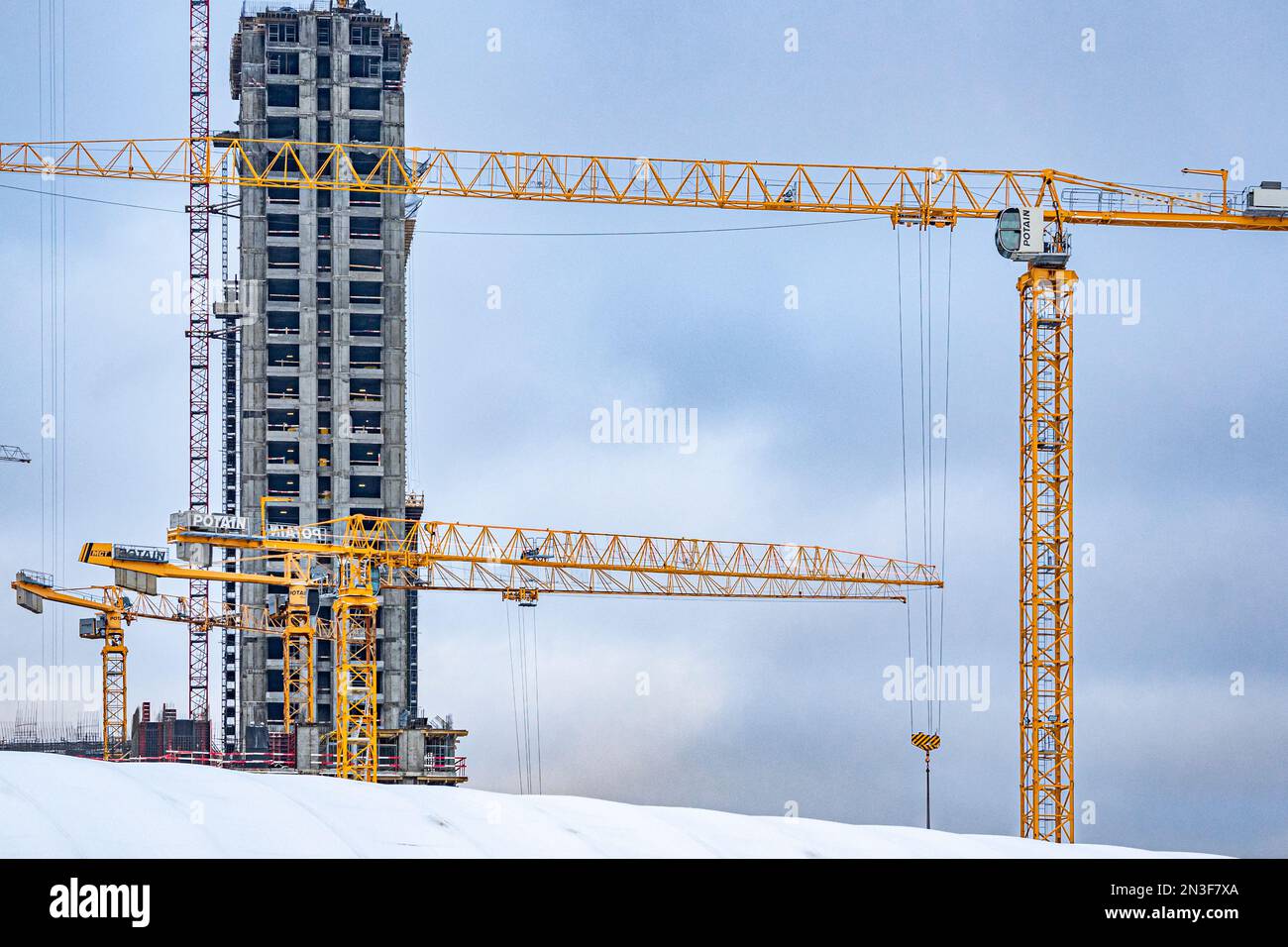 Russia, Moscow. Construction of new buildings Stock Photo - Alamy