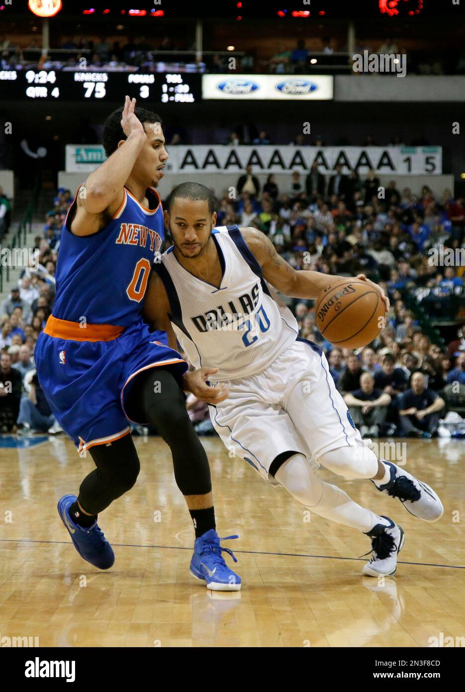 New York Knicks' Shane Larkin lays into Dallas Mavericks' Devin Harris ...