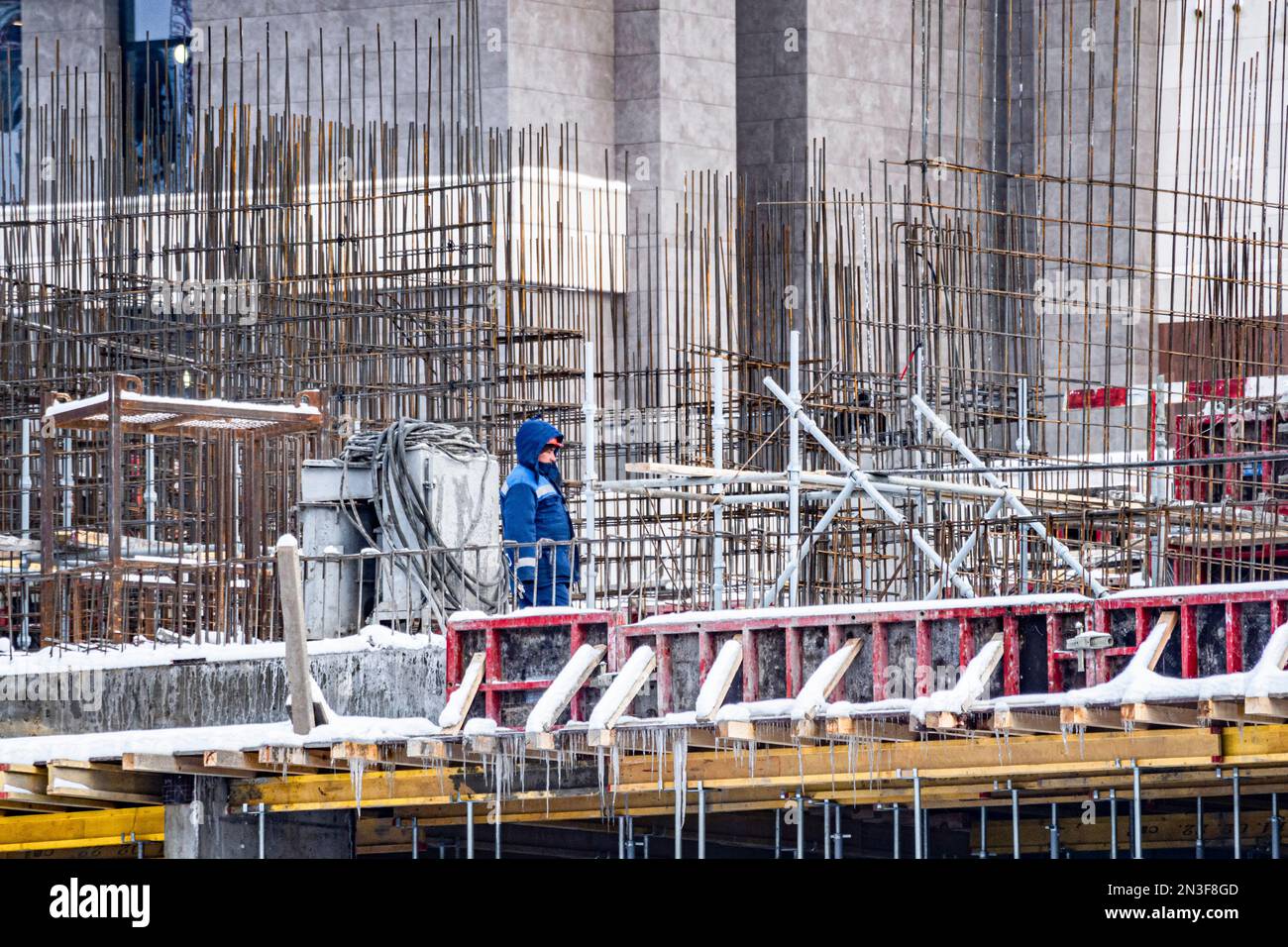 Russia, Moscow. Construction of new buildings Stock Photo - Alamy