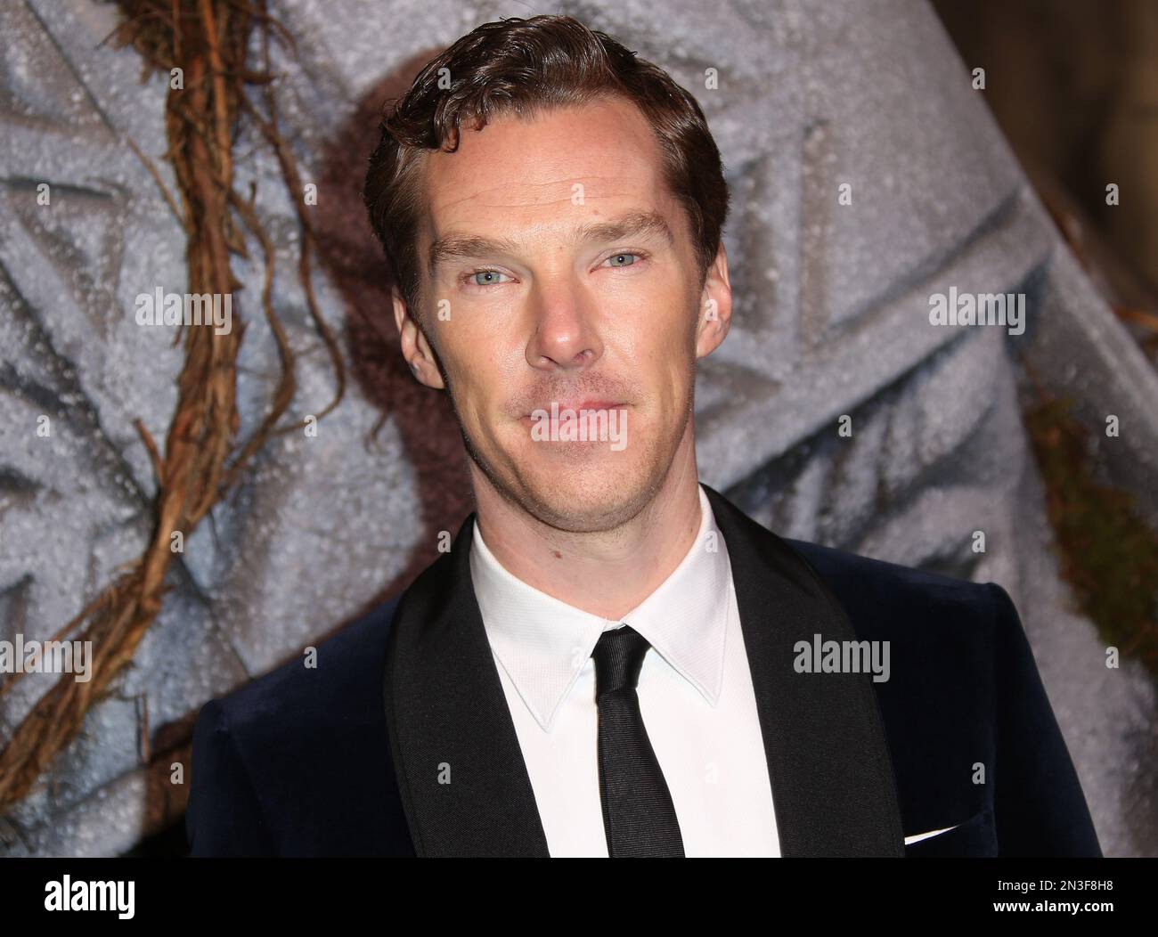 Actor Benedict Cumberbatch poses for photographers upon arrival at the ...