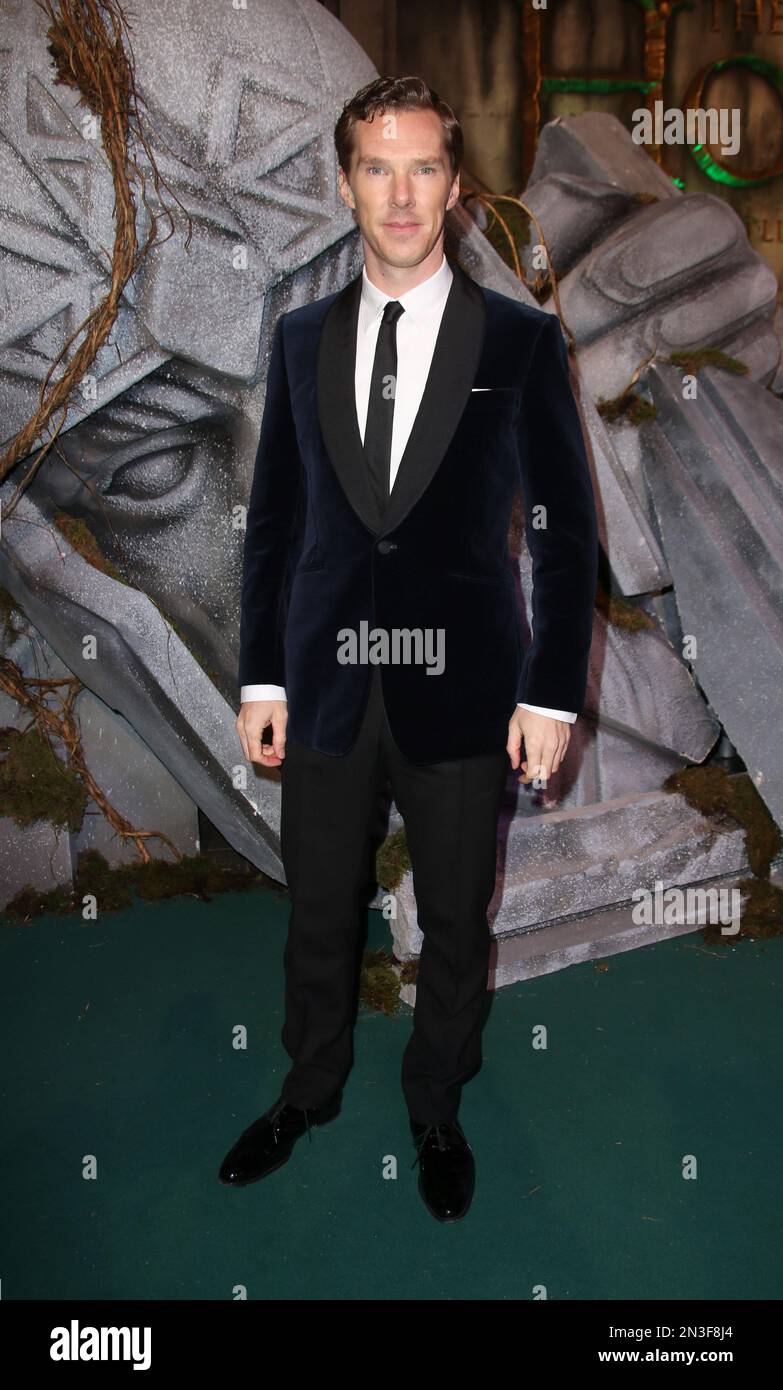 Actor Benedict Cumberbatch poses for photographers upon arrival at the ...