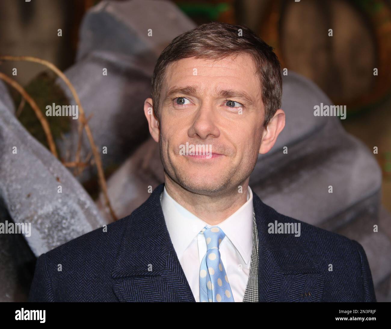Actor Martin Freeman poses for photographers upon arrival at the World ...
