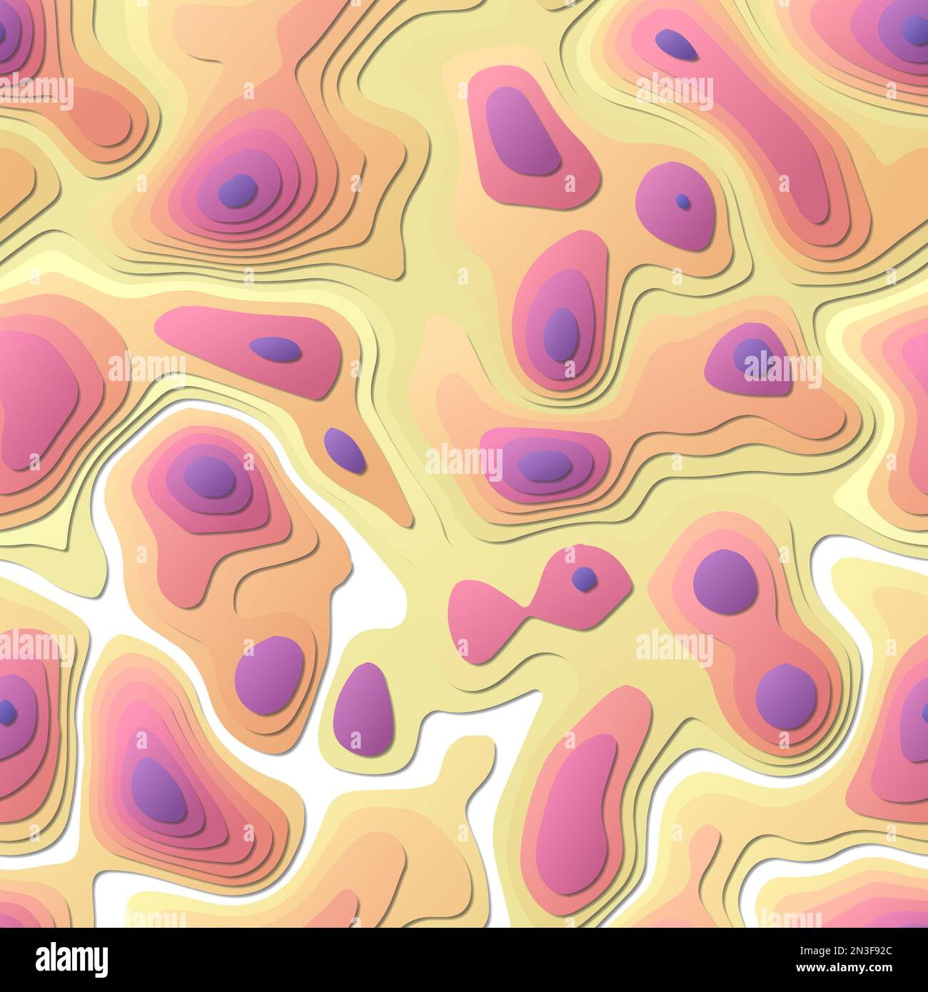 Colorful abstract layers. Papercut style background. Vibrant 3d ...