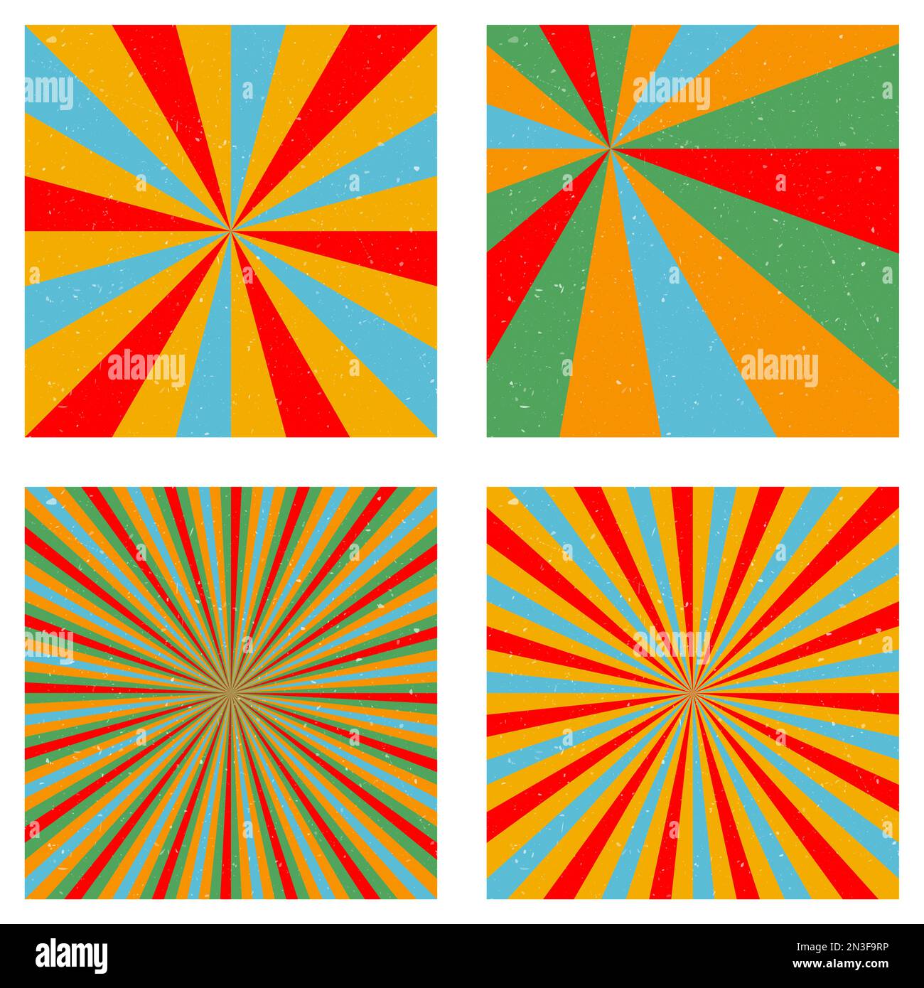 Astonishing vintage backgrounds. Abstract sunburst covers with radial ...