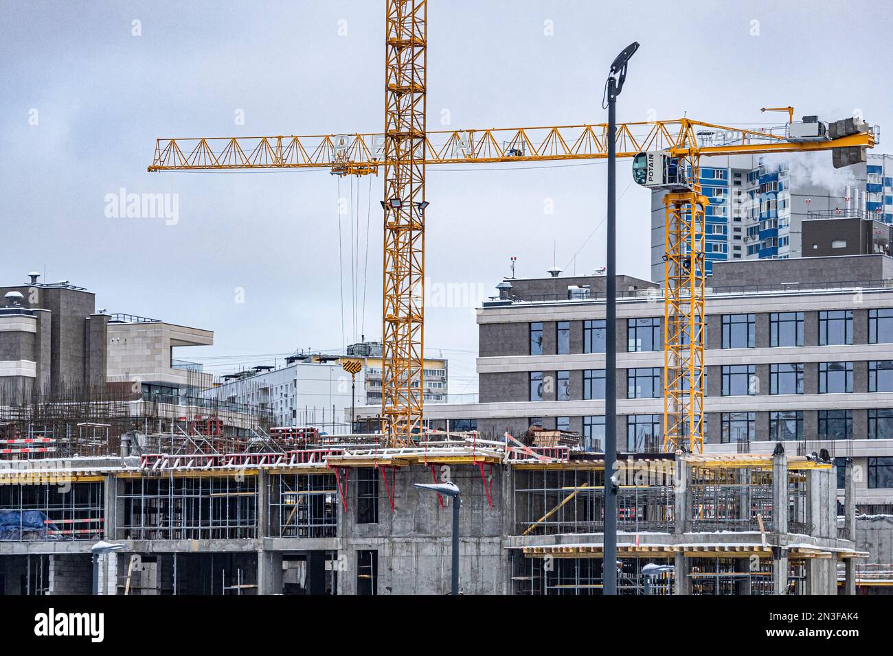 Russia, Moscow. Construction of new buildings Stock Photo - Alamy