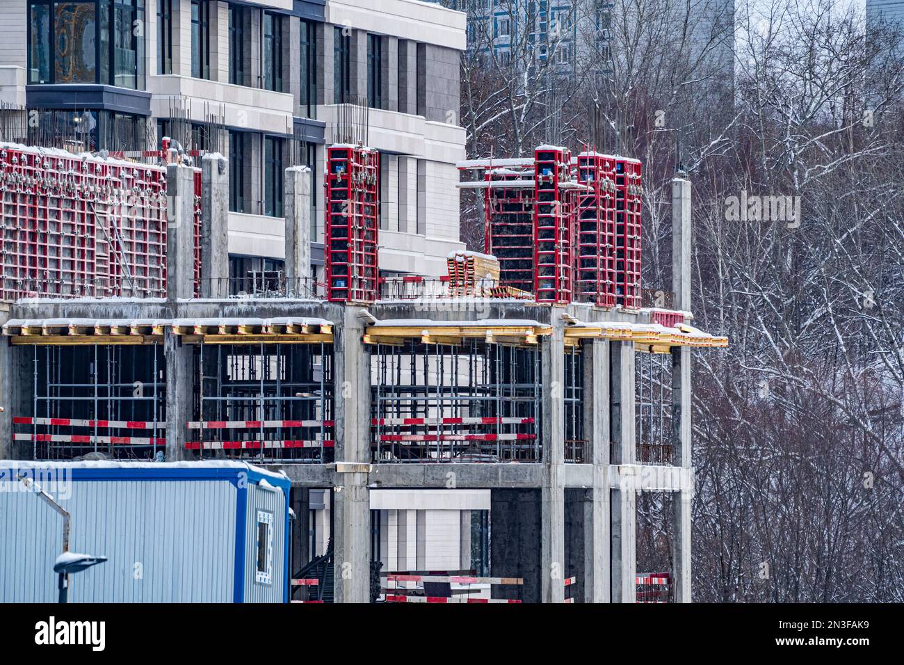 Russia, Moscow. Construction of new buildings Stock Photo - Alamy