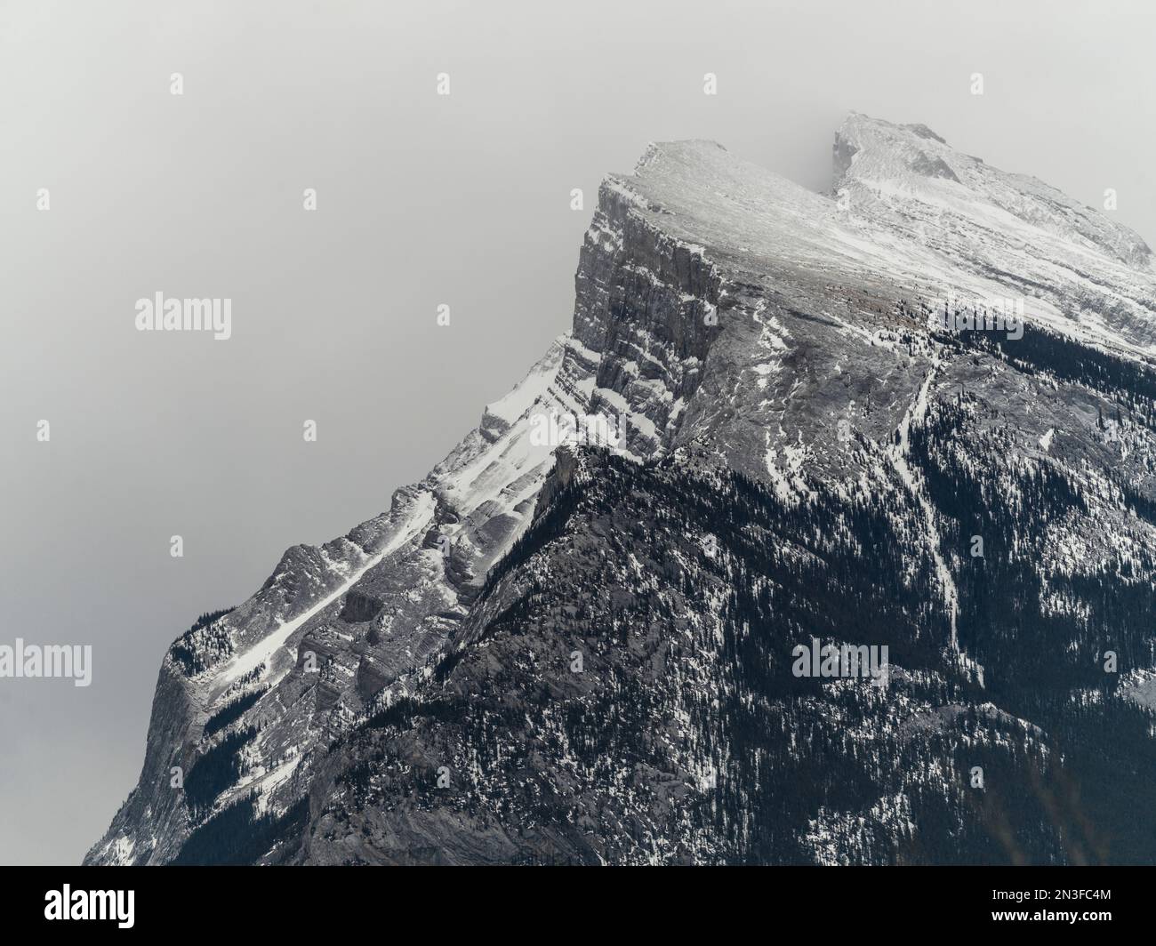 Beauty of the rugged Canadian Rockies, Mount Rundle, Banff National ...