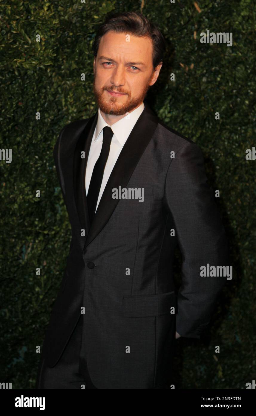 Actor James McAvoy poses for photographers on arrival at the Evening ...