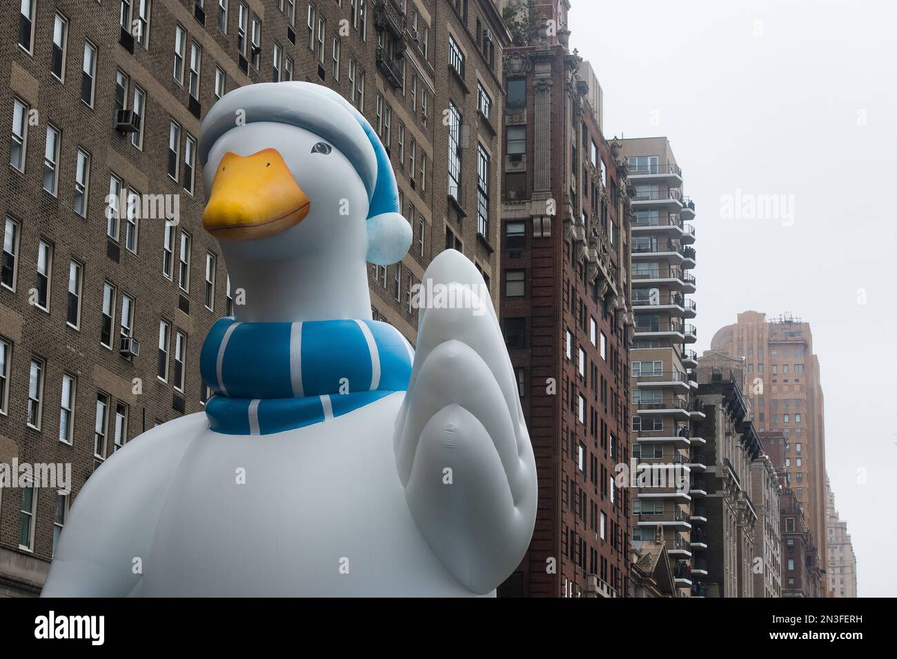 The Aflac Duck rides in the Macy's Thanksgiving Day Parade on Thursday ...