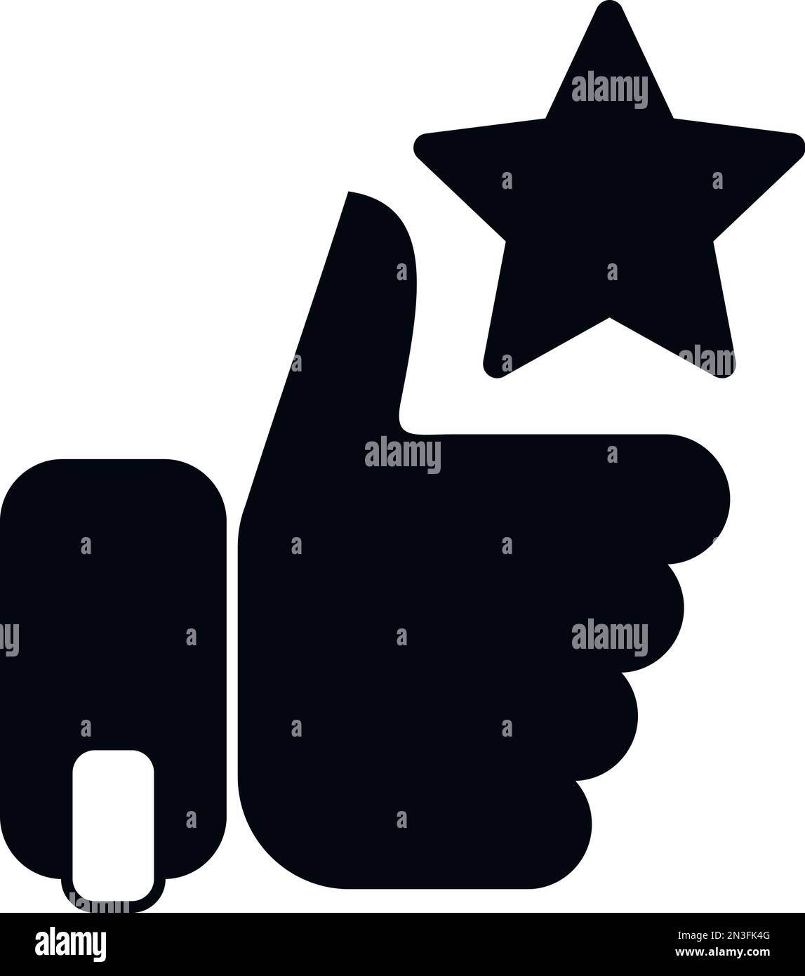 Thumb up ranking icon simple vector. Medal award. Top win Stock Vector ...