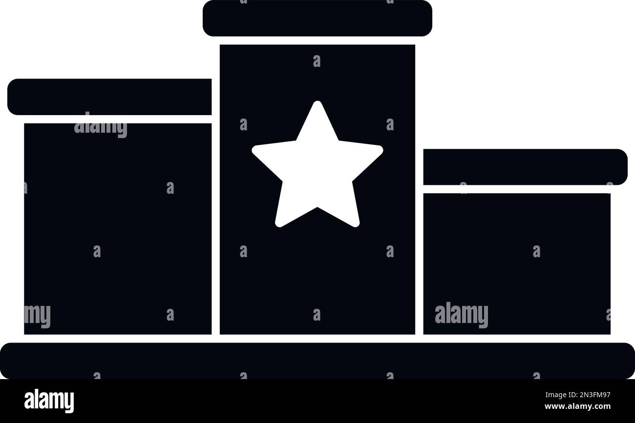 Ranking podium icon simple vector. Best rank. Top win Stock Vector ...