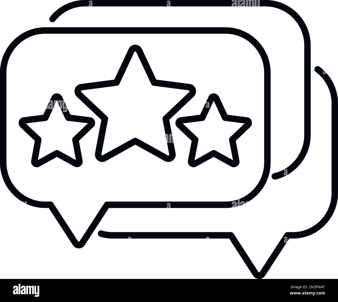 Ranking chat icon outline Stock Vector Images - Alamy