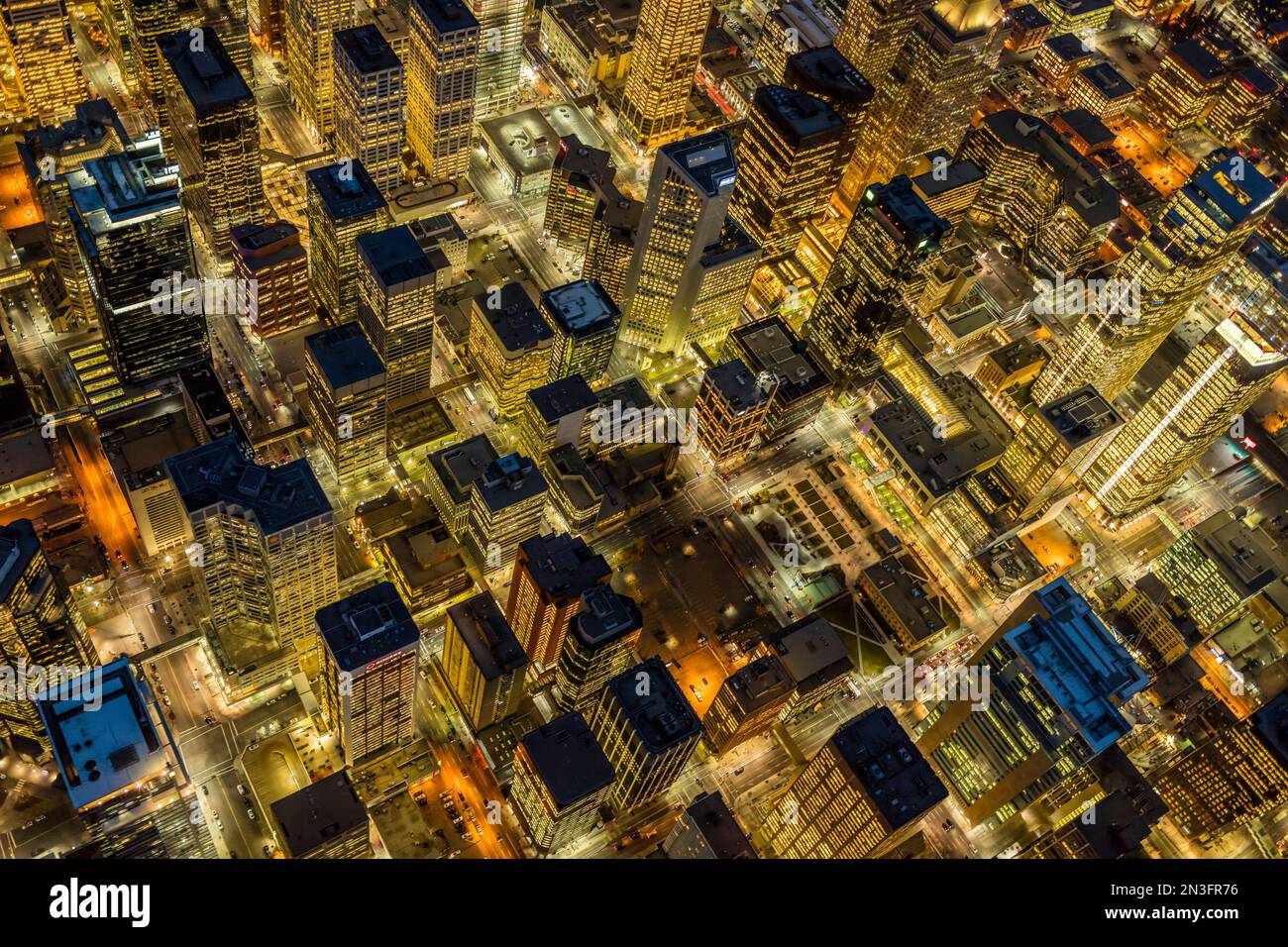 Helicopter view of city rooftop hi-res stock photography and images - Alamy