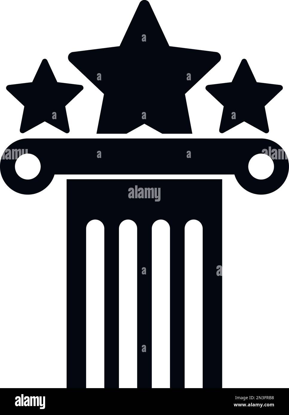 Column ranking icon simple vector. Best rank. Medal winner Stock Vector ...