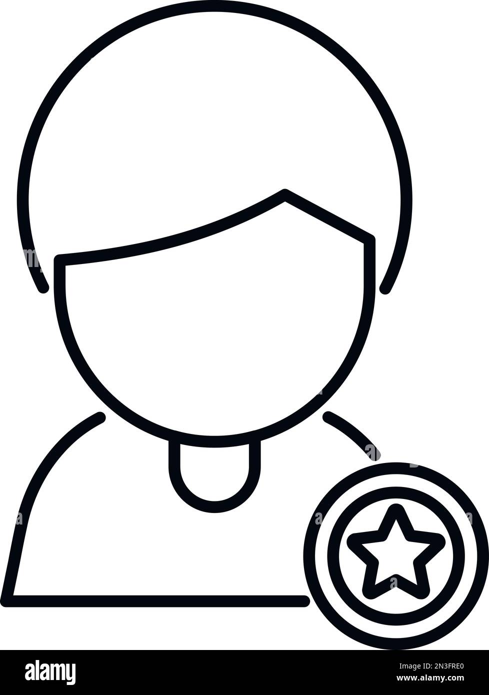 Ranking reward icon outline hi-res stock photography and images - Alamy