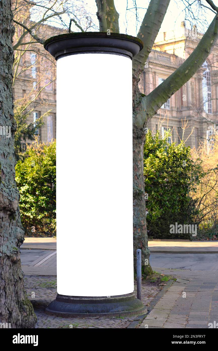 Poster pillar hi-res stock photography and images - Alamy