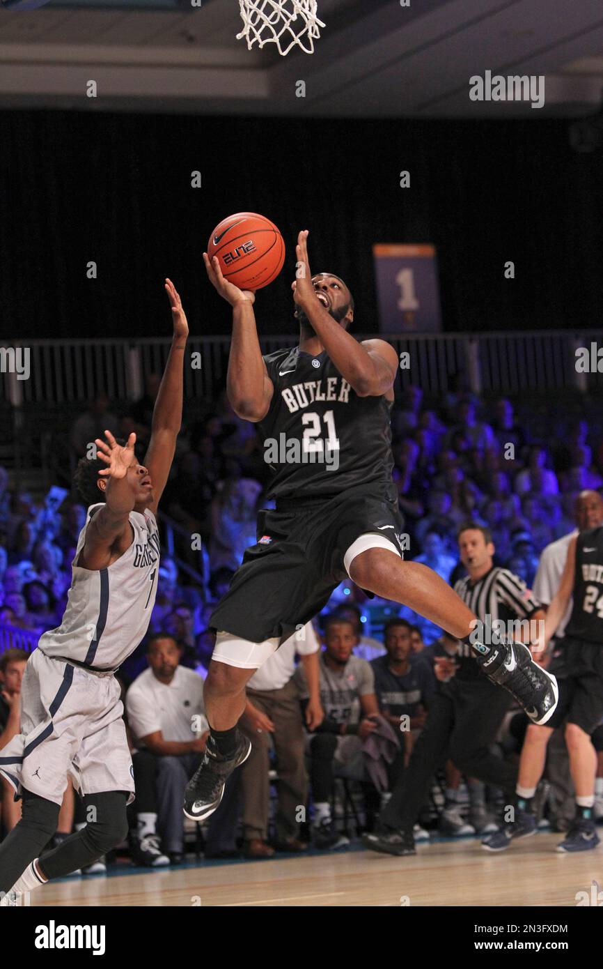 Butler's Roosevelt Jones goes for the shot during their third place ...