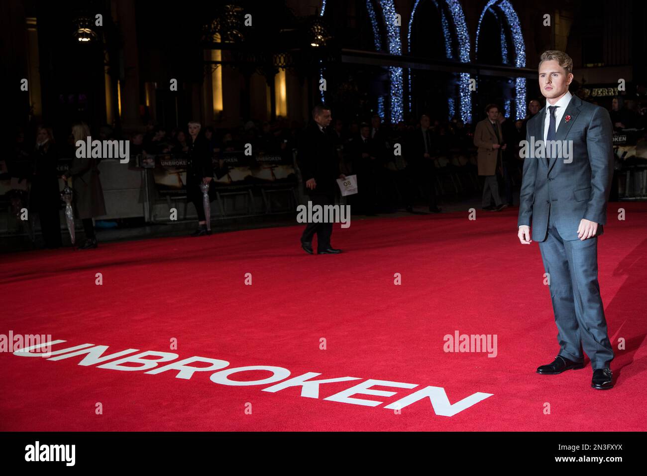 Actor Ross Anderson poses for photographers upon arrival at the ...