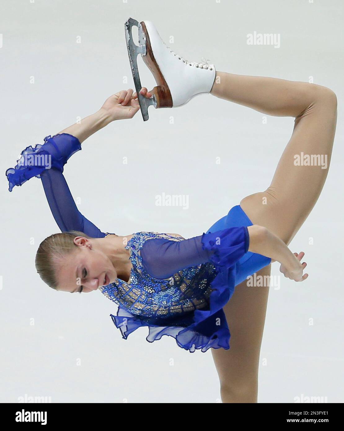 Polina Edmunds of the United States performs during the women’s short ...