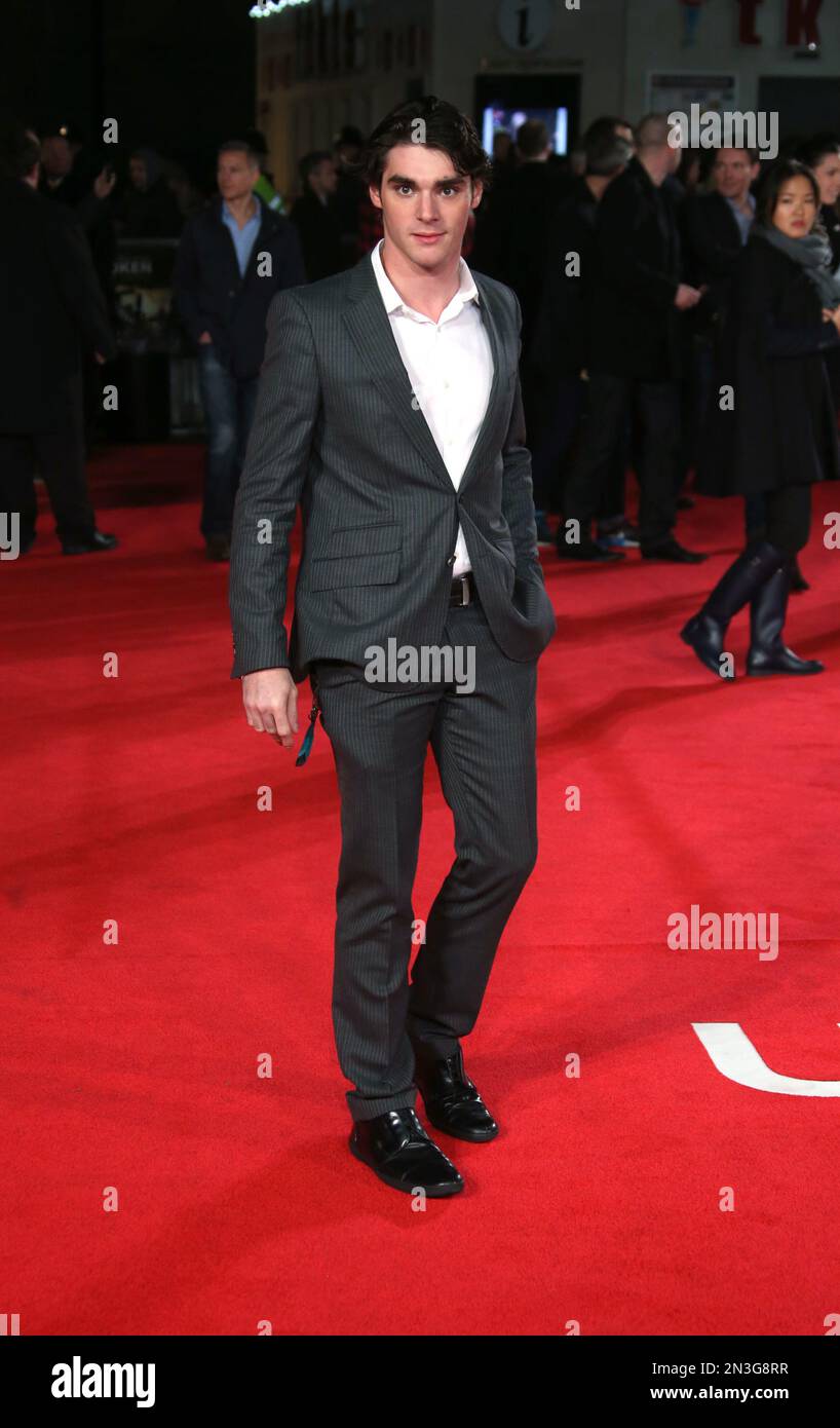 Actor RJ Mitte poses for photographers upon arrival at the premiere of ...