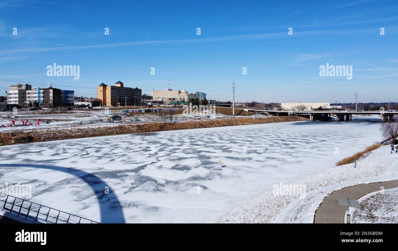 Drone shot des moines iowa hi-res stock photography and images - Alamy