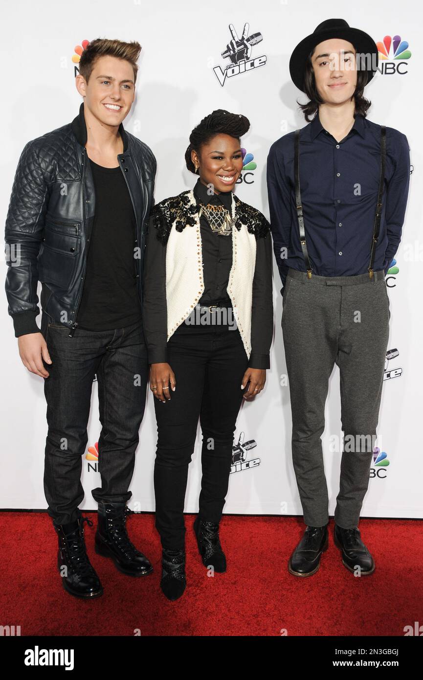 From left, Ryan Sill, Anita Antoinette and Taylor John Williams arrive ...