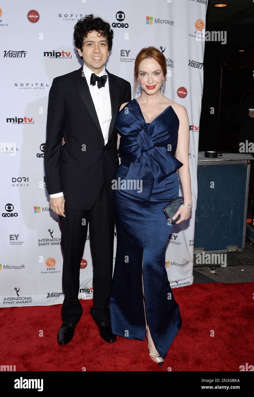 Christina Hendricks and husband Geoffrey Arend attend the International ...