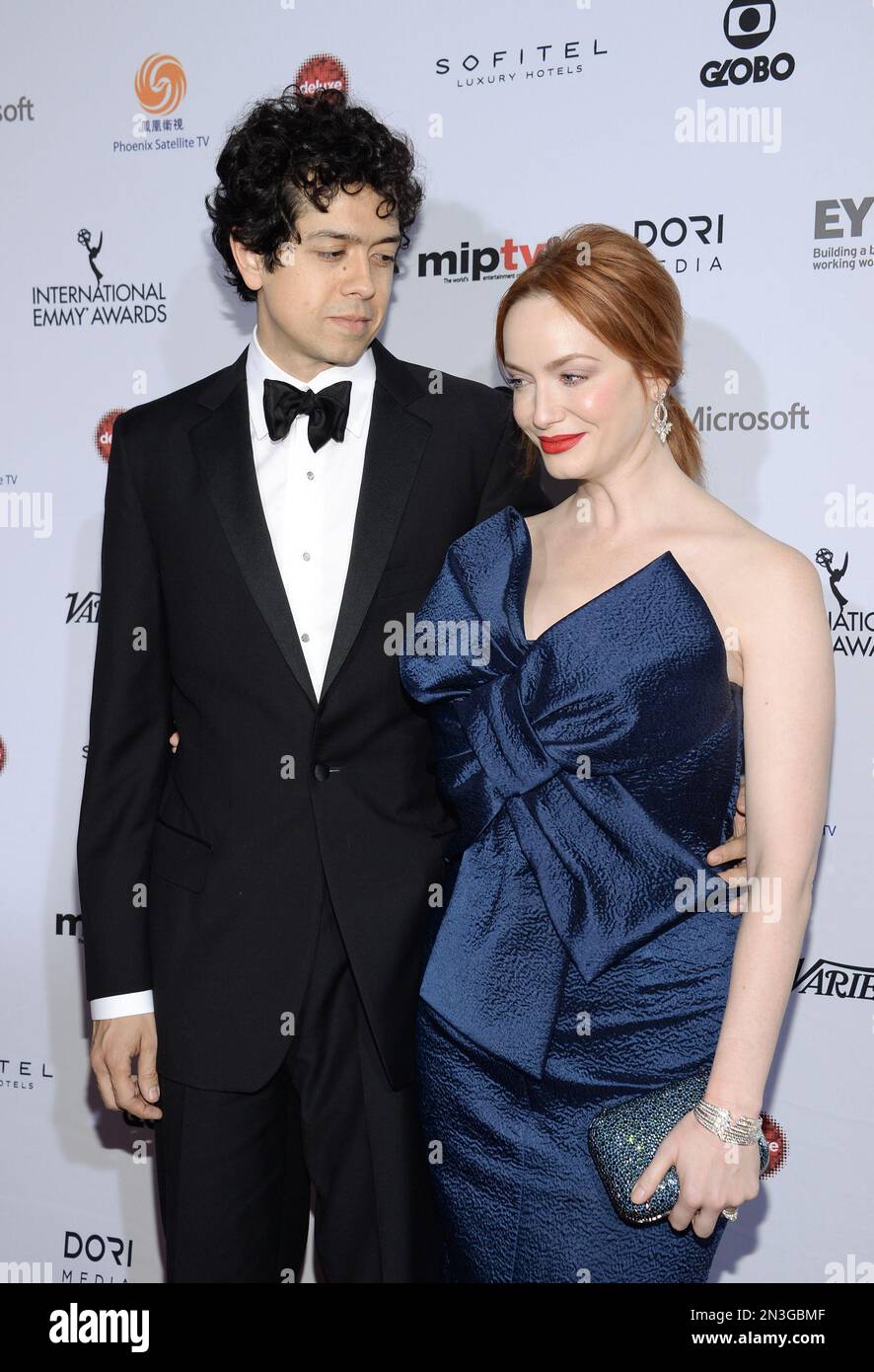 Christina Hendricks and husband Geoffrey Arend attend the International ...