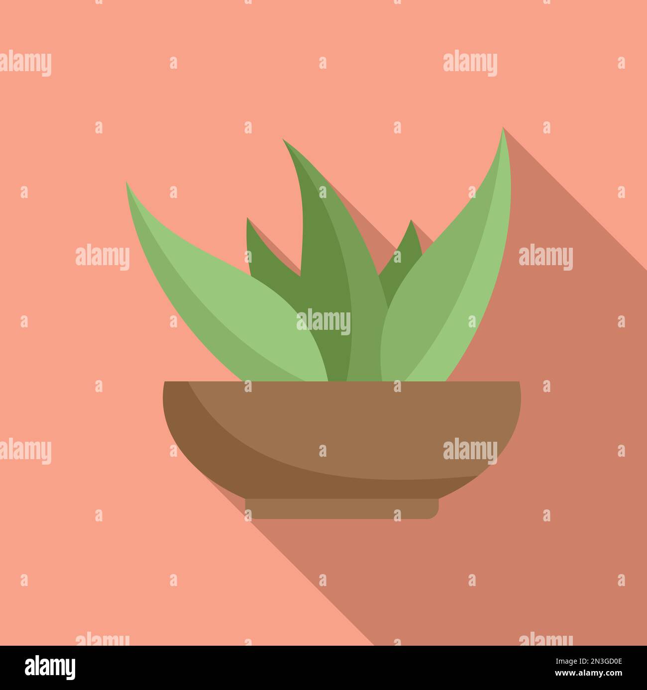 Eco planter icon flat vector. Home indoor. Leaf art Stock Vector Image ...