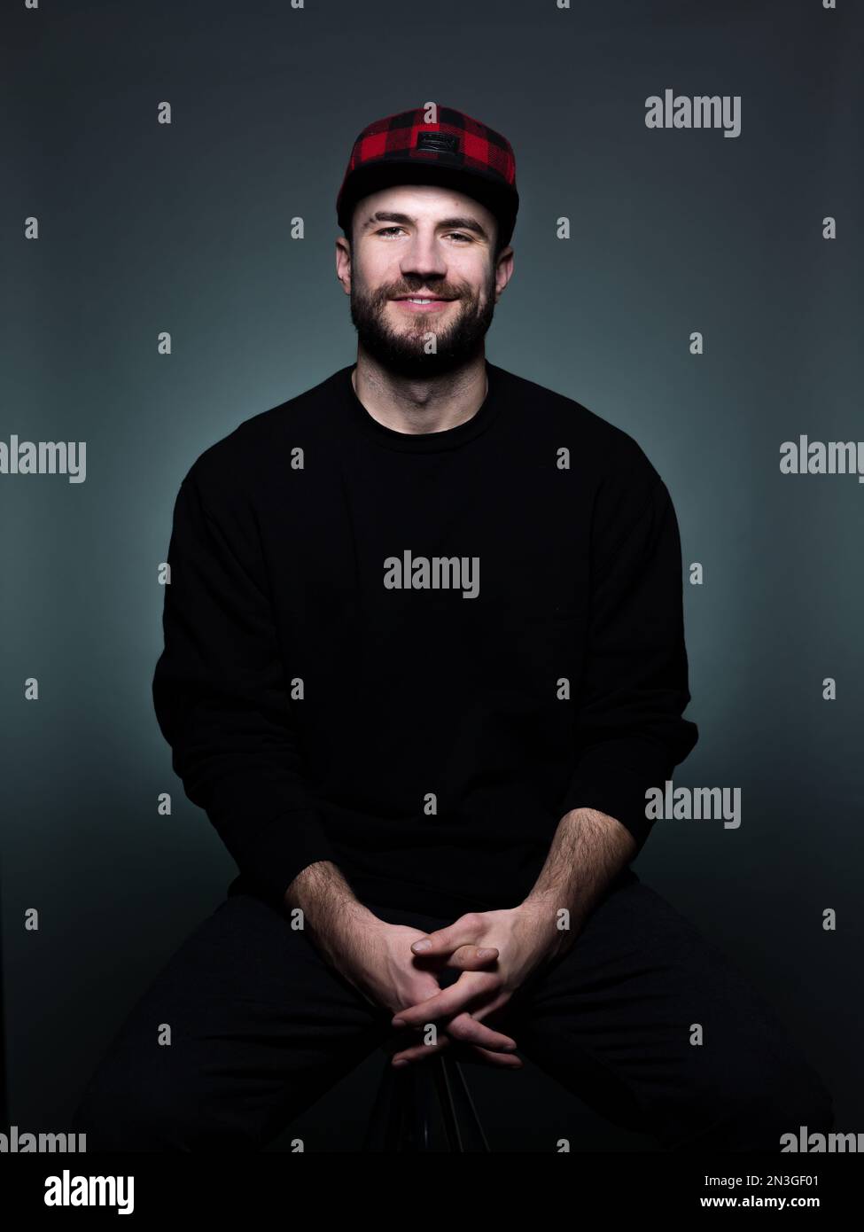 Country singer Sam Hunt poses for a portrait, on Monday, Nov. 23, 2014 ...