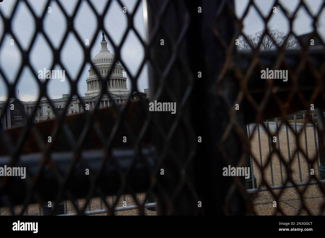 Washington, United States Of America. 07th Feb, 2023. A steel fence ...
