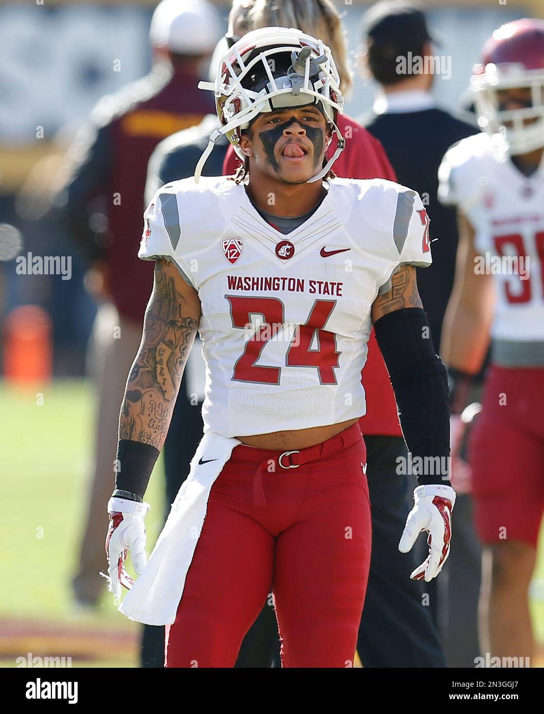 Washington State running back Theron West (24) in the first half during ...