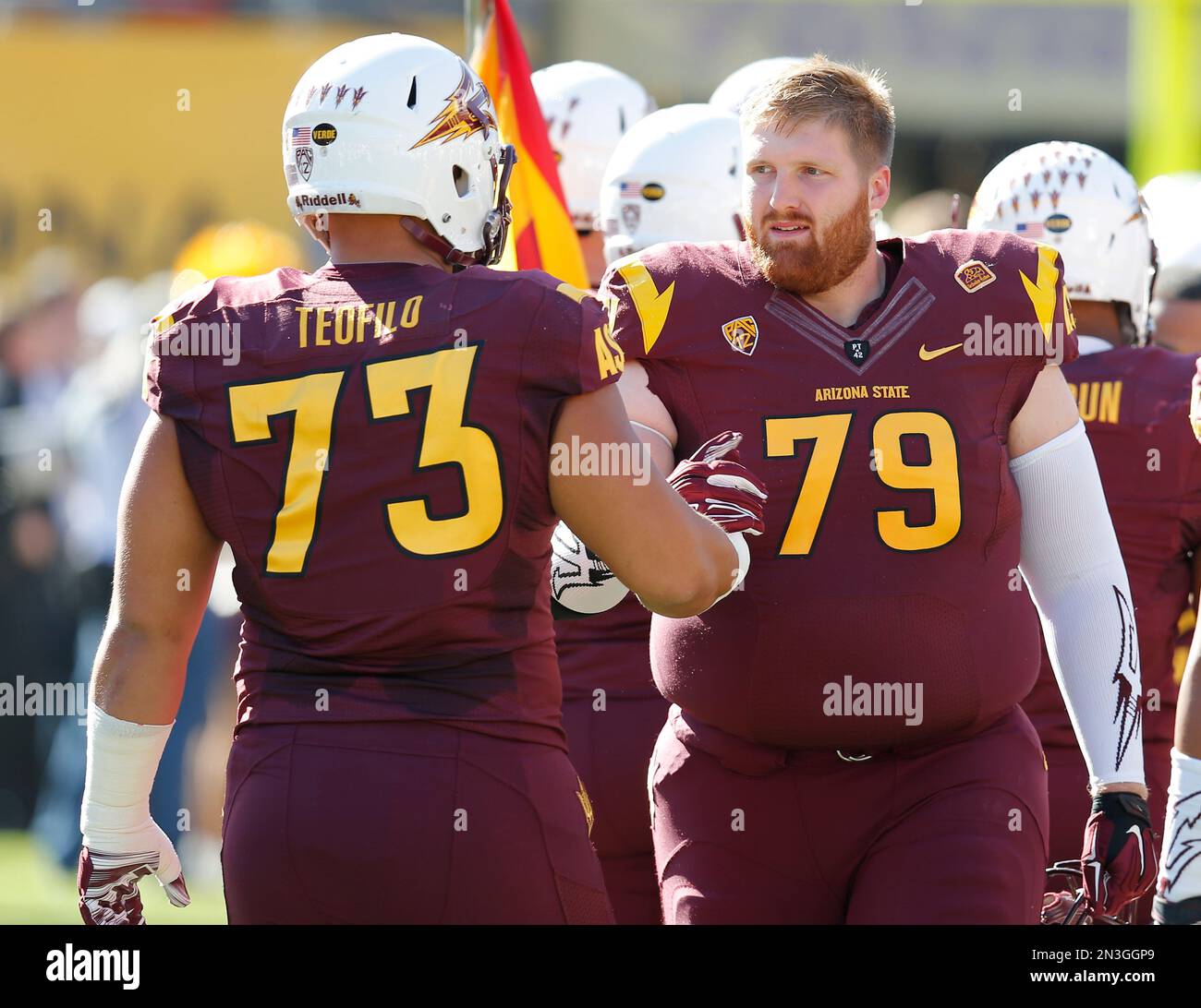 Arizona State offensive lineman Chip Sarafin (79) in the first half ...