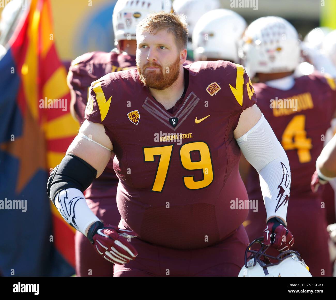Arizona State offensive lineman Chip Sarafin (79) in the first half ...