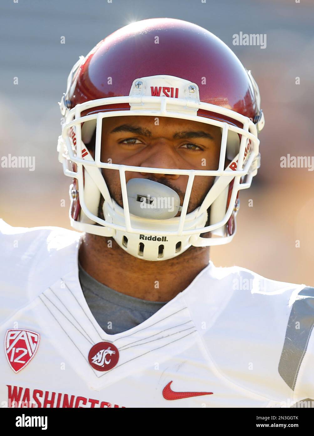 Washington State wide receiver Vince Mayle (1) in the first half during ...