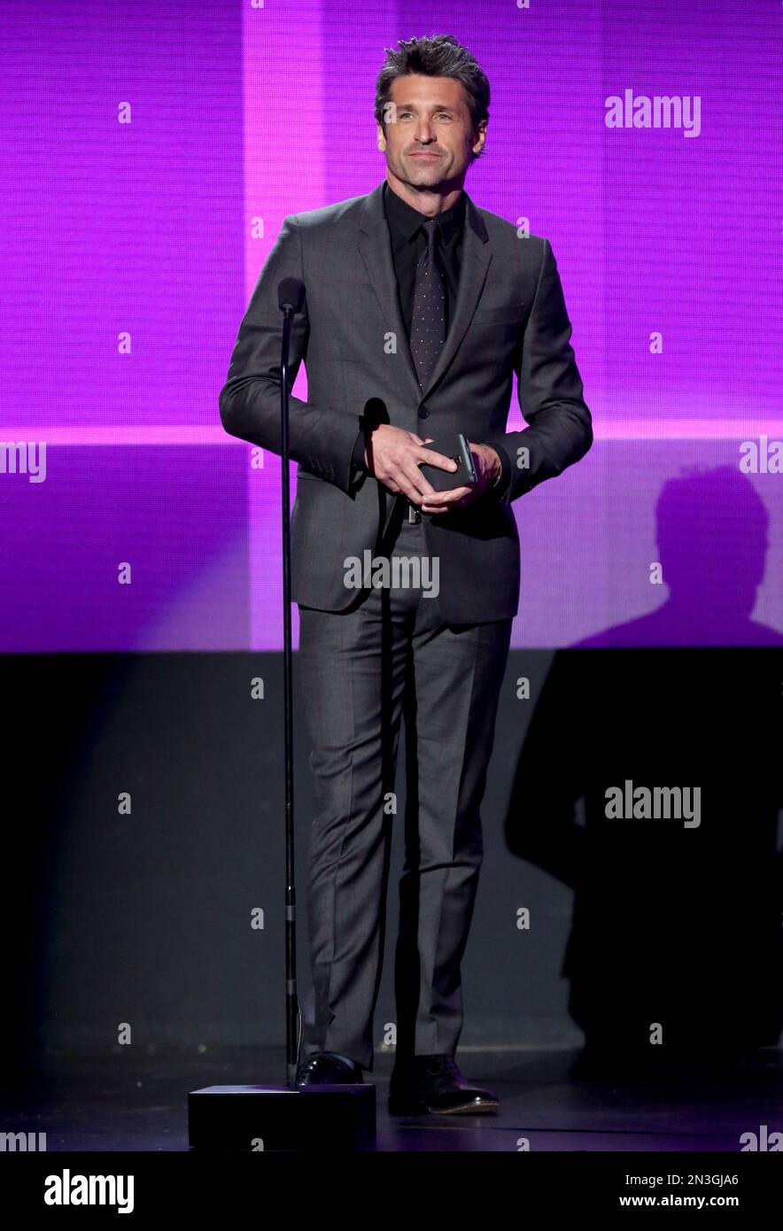 Patrick Dempsey presents the award for pop/rock band, duo or group on ...