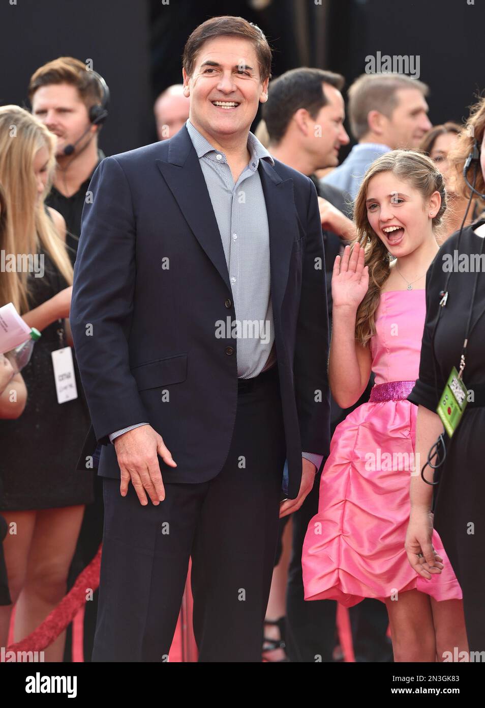 Mark Cuban, left, and Alexis Cuban arrive at the 42nd annual American ...