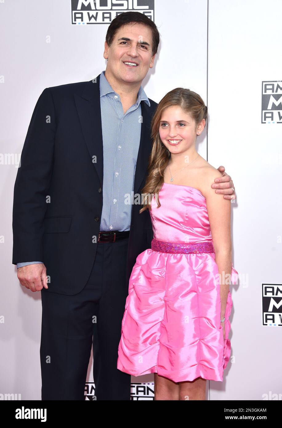 Mark Cuban, left, and Alexis Cuban arrive at the 42nd annual American ...
