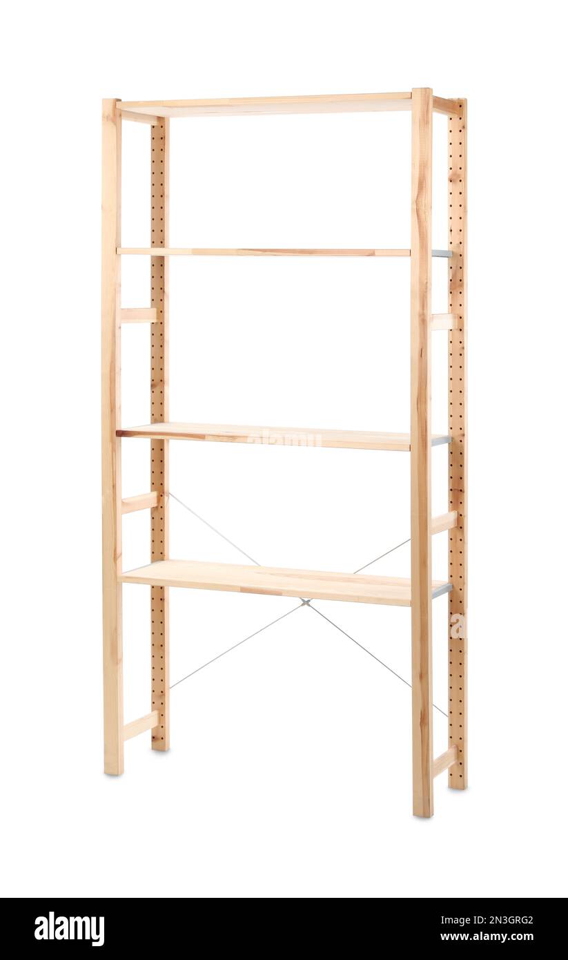 Minimal wood shelving home Cut Out Stock Images & Pictures - Alamy