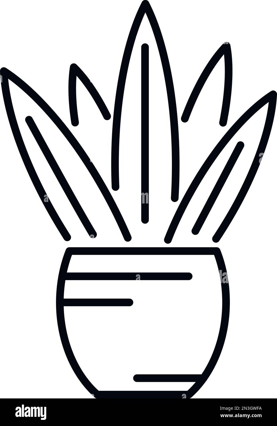 Black planter Cut Out Stock Images & Pictures - Alamy